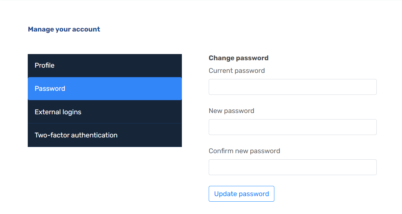 Manage Your Account – Connect - Researcher